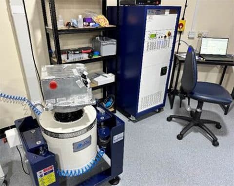 Satellite payload undergoes vibration and classic shock testing ...